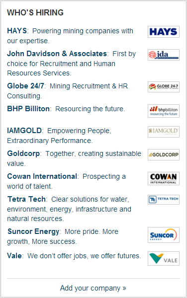 Job Board Example - MINING.COM