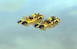 Photo of the day: two scrapers cool off - MINING.COM