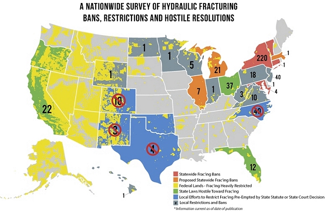 NCPA publishes U.S. map of successful anti-fracking campaigns | MINING.com