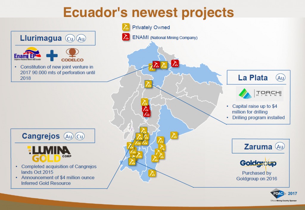Ecuador mining industry to grow eightfold by 2021 — report - MINING.COM