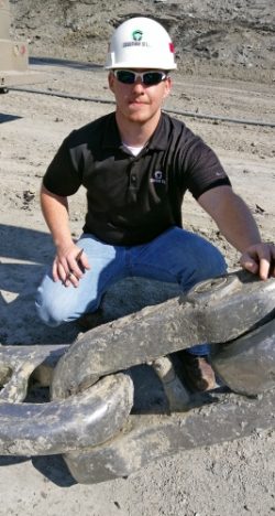 Dragline repair link is a safer and faster fix, thanks to patented pin ...