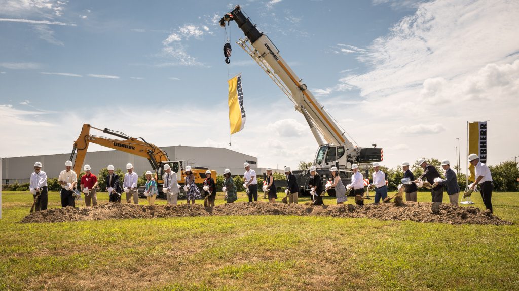 Liebherr USA Co. celebrates the groundbreaking of its new headquarters ...