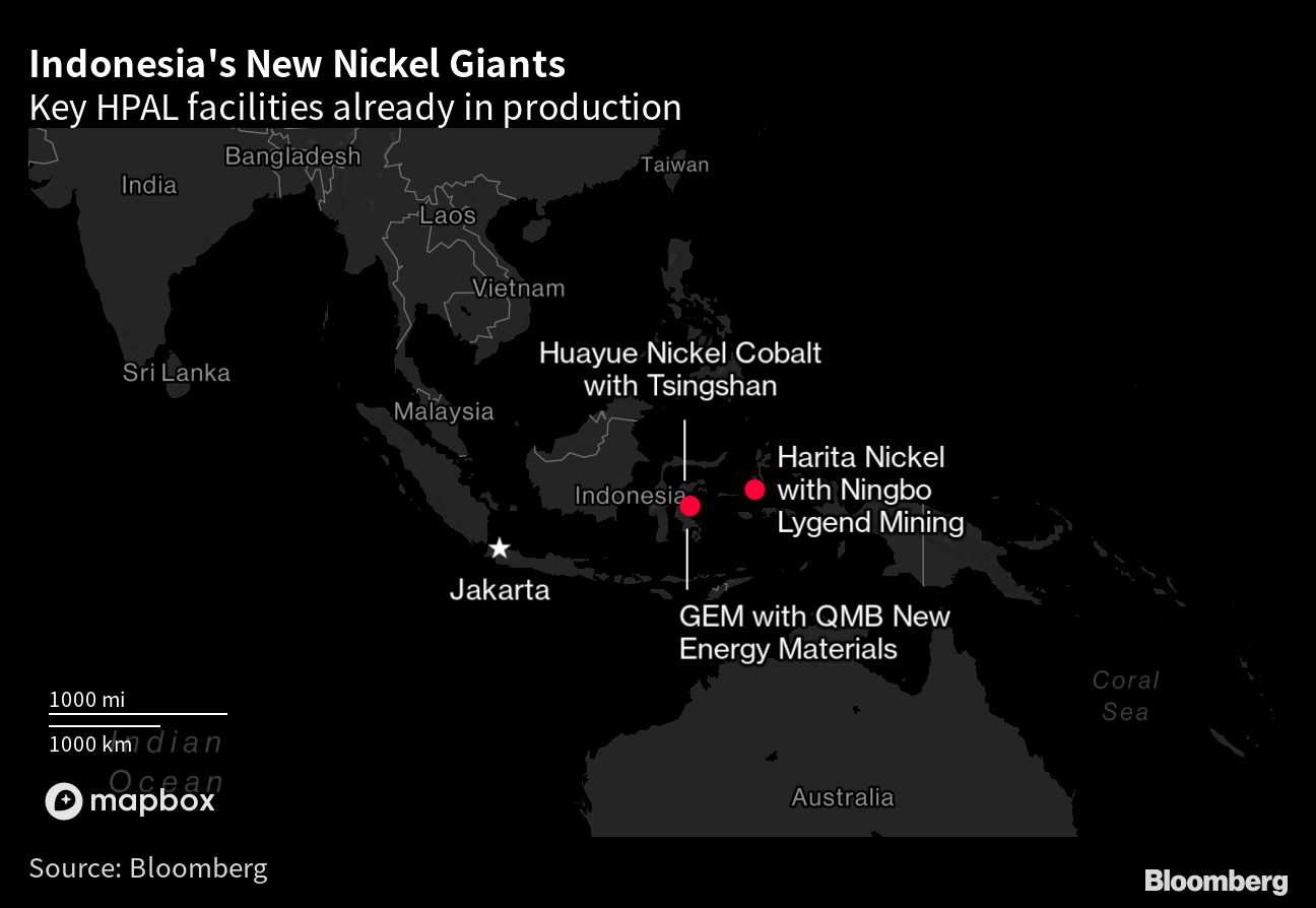 Indonesia's New Nickel Giants | Key HPAL facilities already in ...