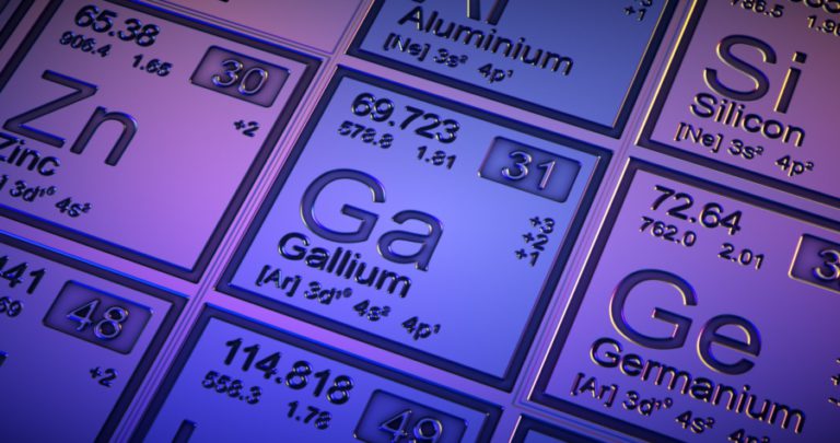 Gallium. Closeup periodic table of the elements. - MINING.COM