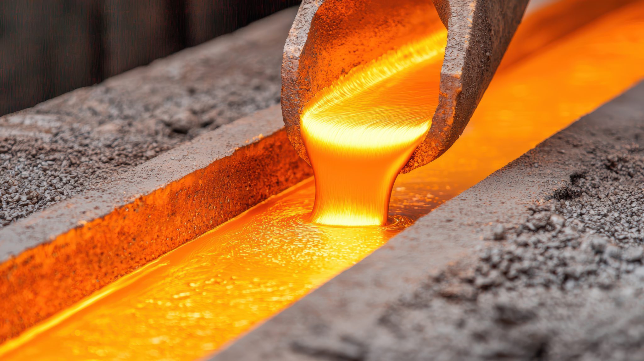 Molten Gold Pouring into Ingot Mold, Close-up - MINING.COM