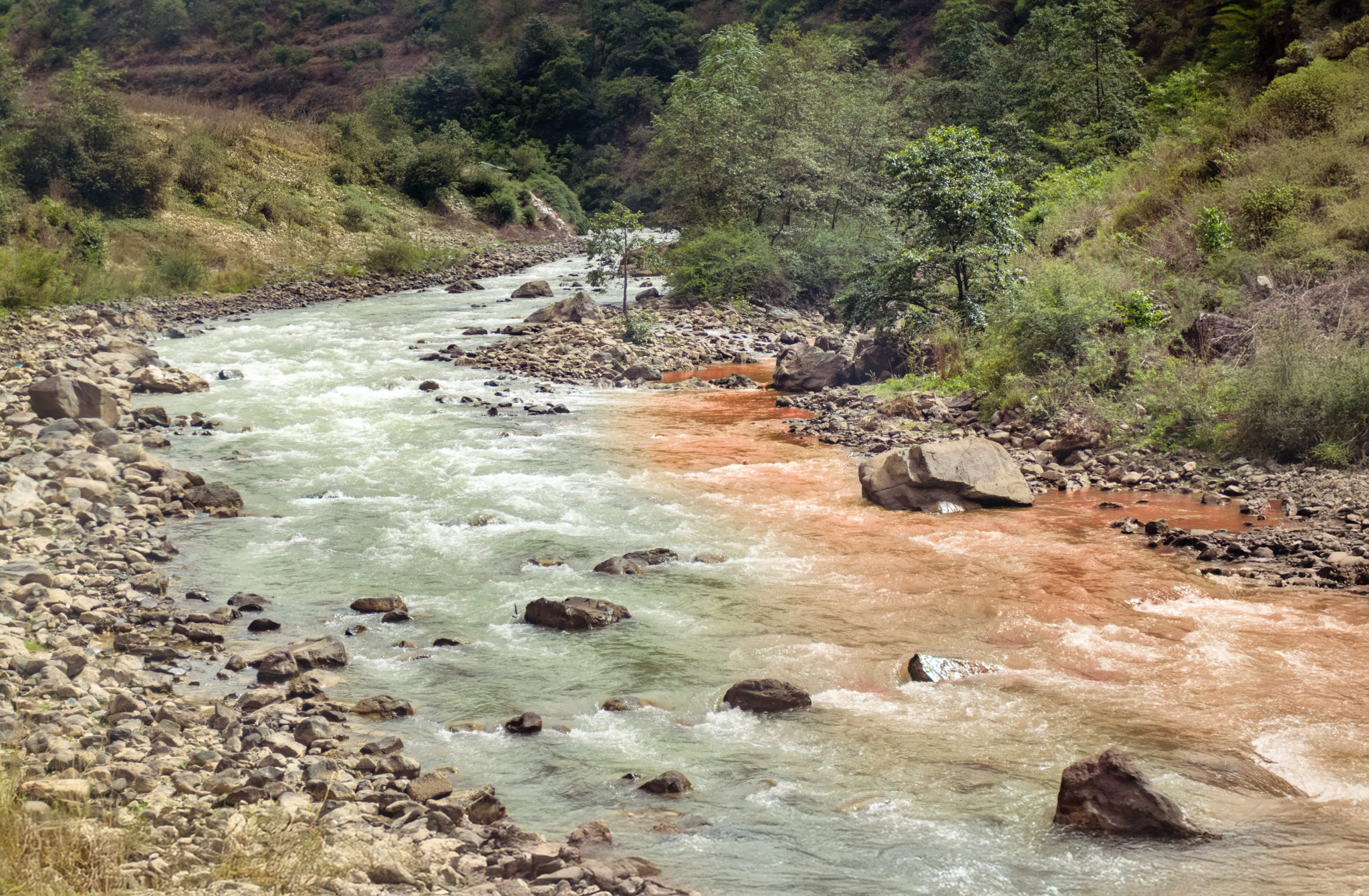 Rare earth mining processing cause pollution in river on southeast asia ...