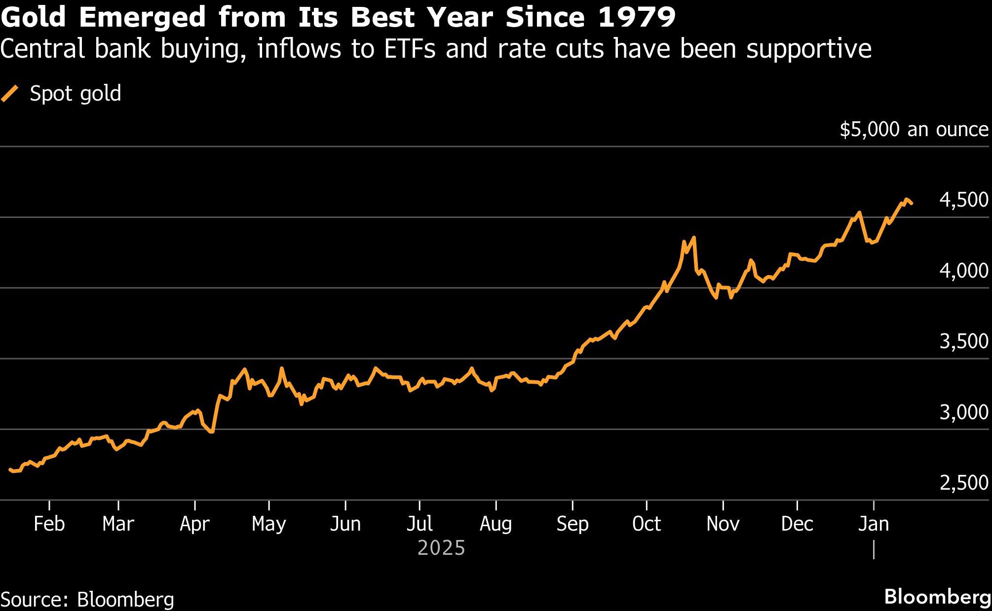 Gold Emerged from Its Best Year Since 1979 | Central bank buying ...